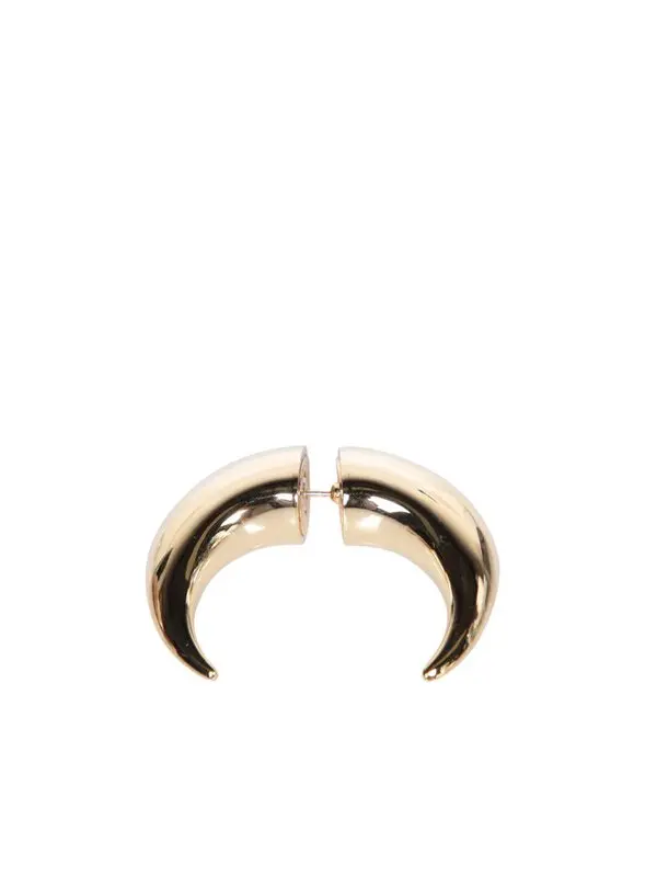 MARINE SERRE Single Gold-plated Earring - Grey
