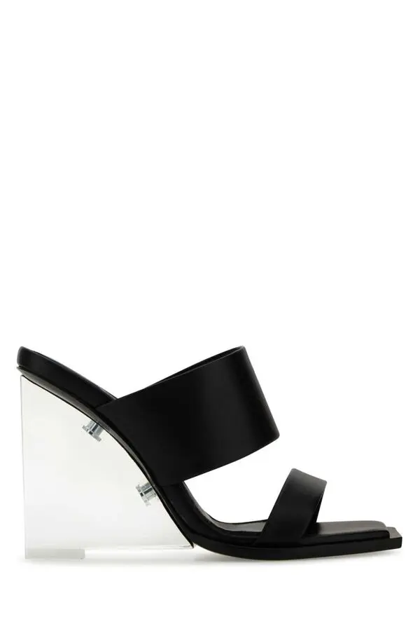 Alexander McQueen Shard Mules - Black