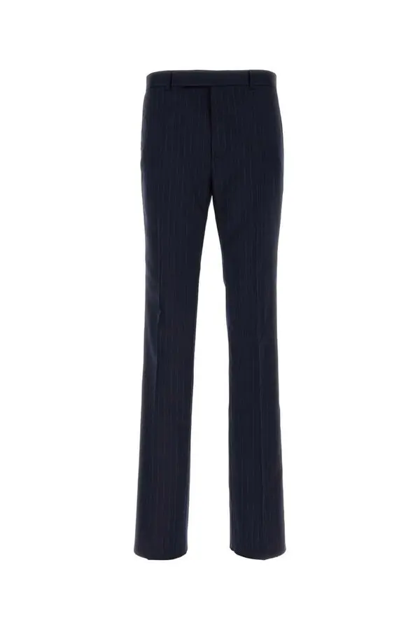 Givenchy Embroidered Wool Pants - Stripped