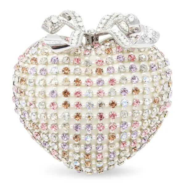 SELF-PORTRAIT Heart Clutch - Red