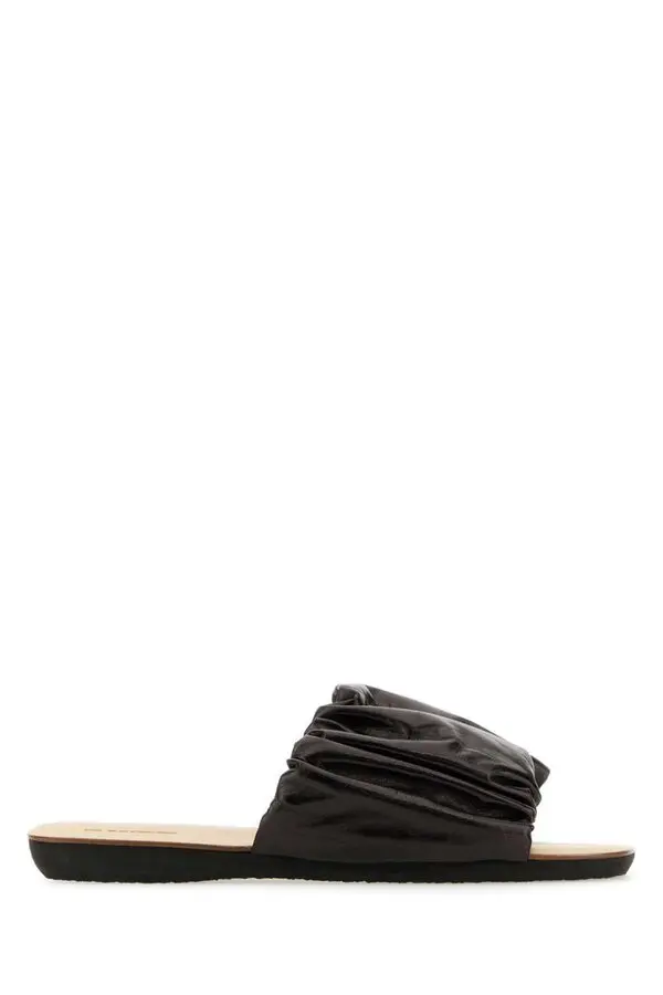 JIL SANDER Leather Slippers