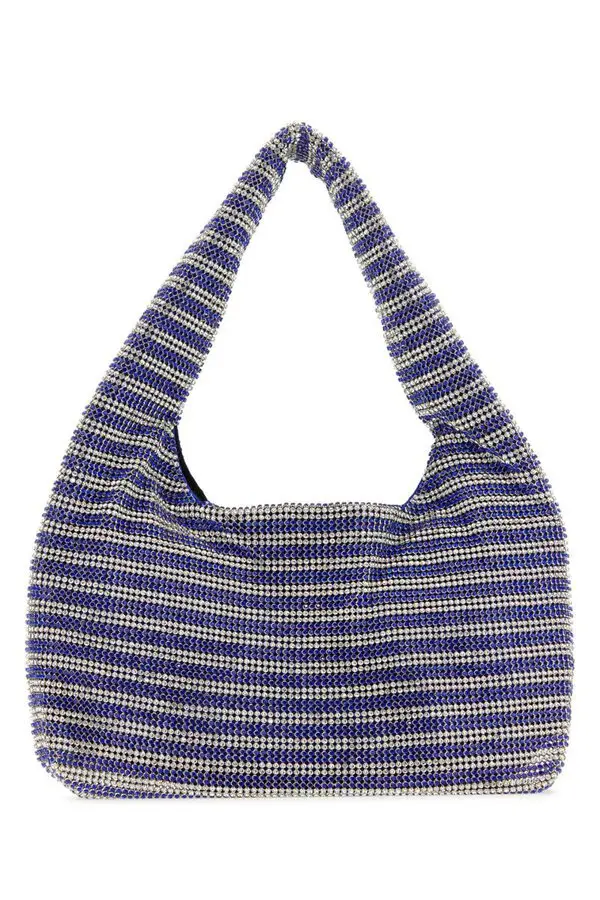 Kara Two-tone Rhinestones Mini Handbag - Stripped