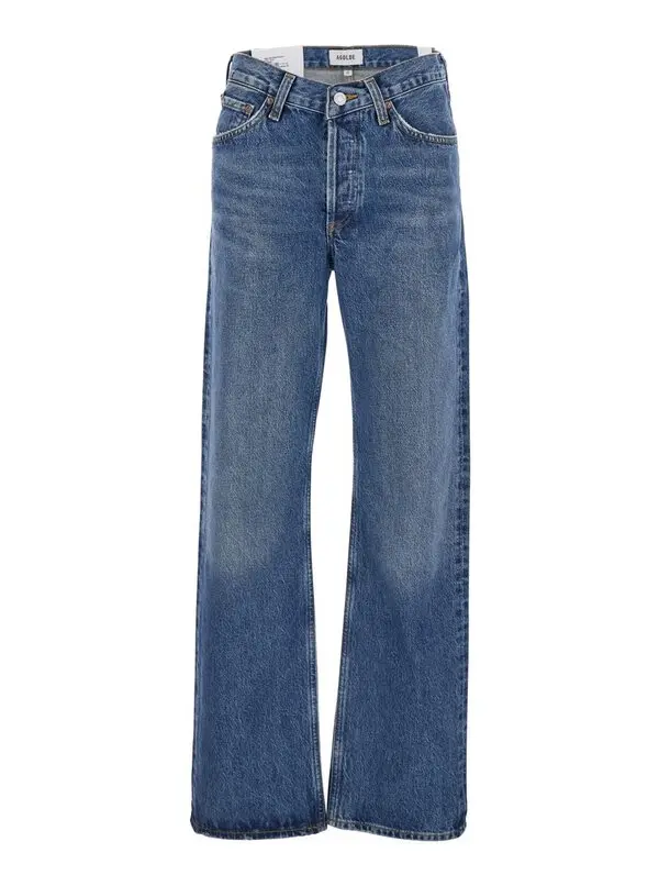 AGOLDE Jeans With Logo Patch