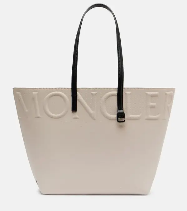 Moncler Tote Bag With Detachable Pouch - White