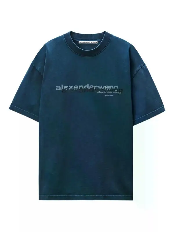 Alexander Wang Logo-print T-shirt - Blue