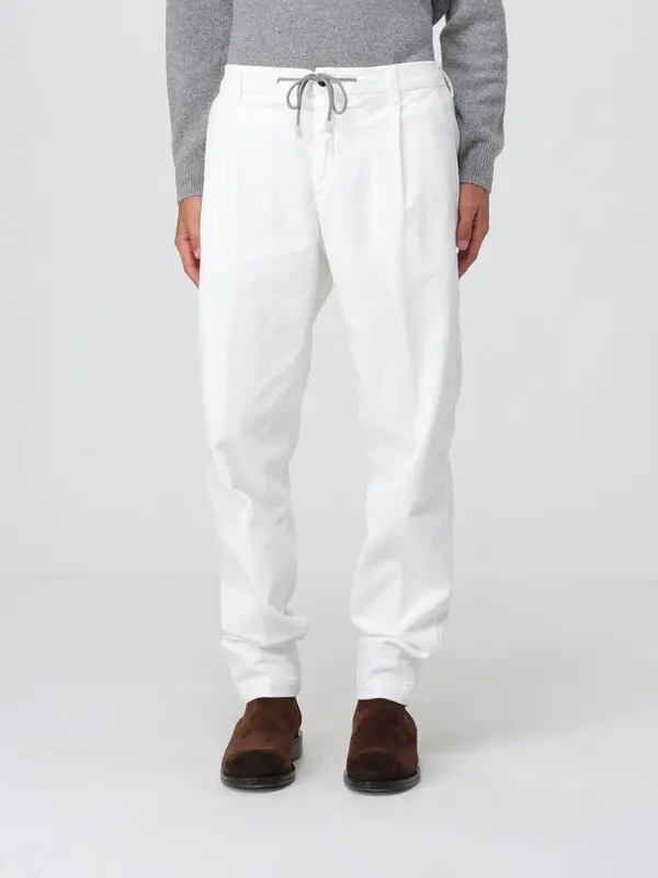Eleventy Corduroy Pants - White