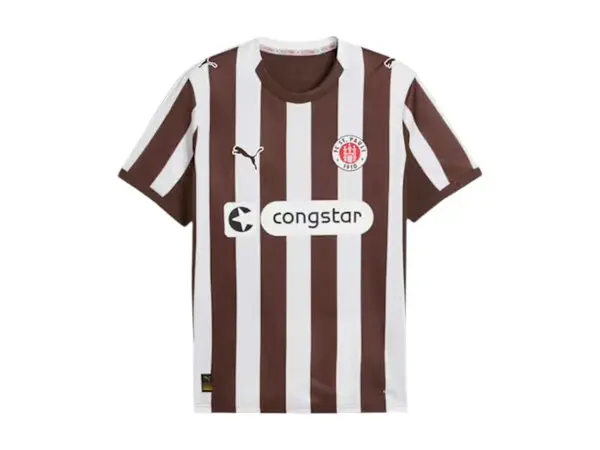 PUMA Fc St. Pauli '25/'26 Home Jersey - Espresso Brown/white