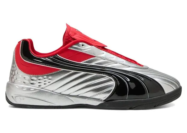 PUMA Vs2 Goalgetterin Sneakers - Puma Silver/for All Time Red