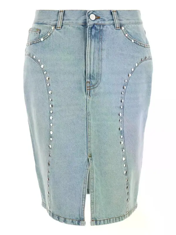 Gimaguas Stud-embellished Denim Skirt