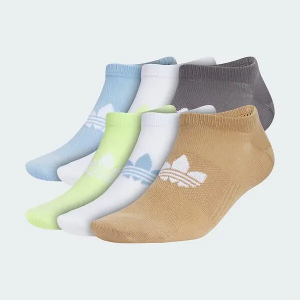 Adidas Originals Superlite 6-pack No-show Socks - Ash Blue / White / Pulse Lime