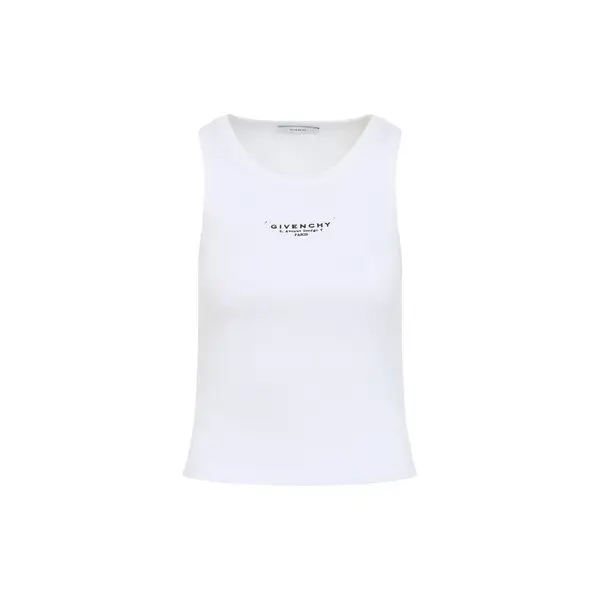 Givenchy Cotton Top With Logo - White
