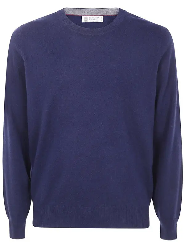 Brunello Cucinelli Classic Cashmere Sweater - Blue