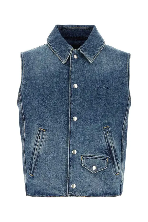 Givenchy Indigo Cotton Jacket - Indigoblue