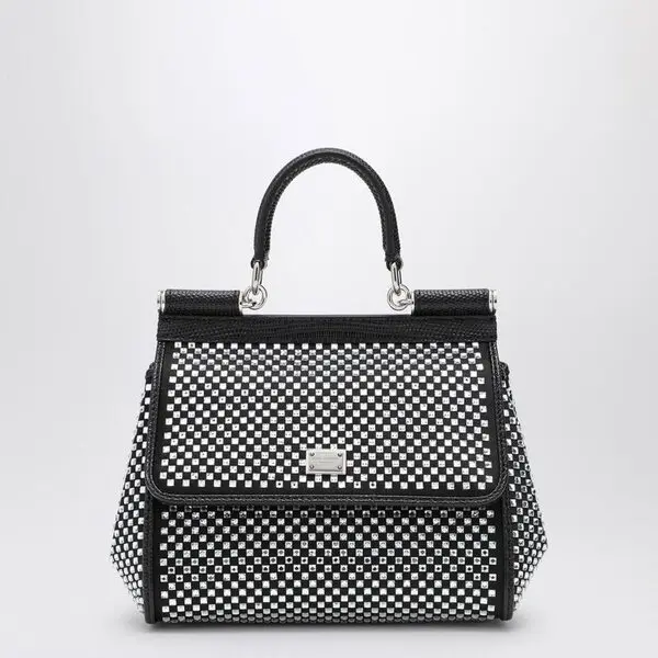 Dolce & Gabbana Sicily Medium Handbag With Crystals