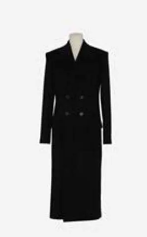 Saint Laurent Cashmere Button Closure Coat