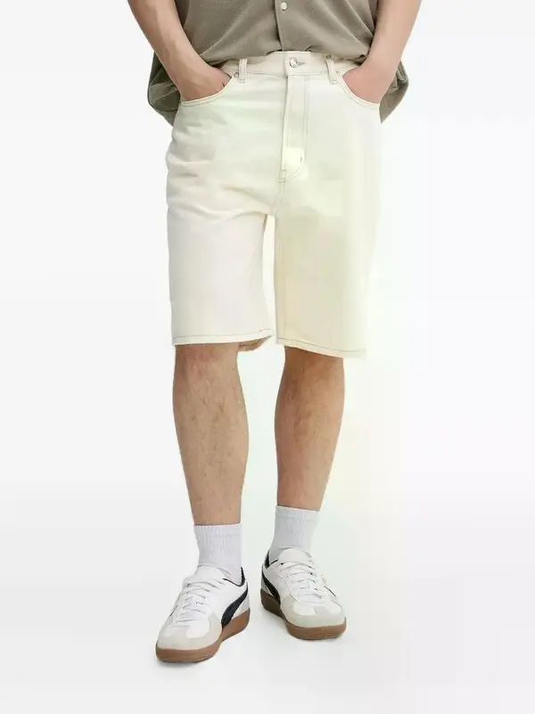 Hugo Boss Logo-patch Denim Shorts