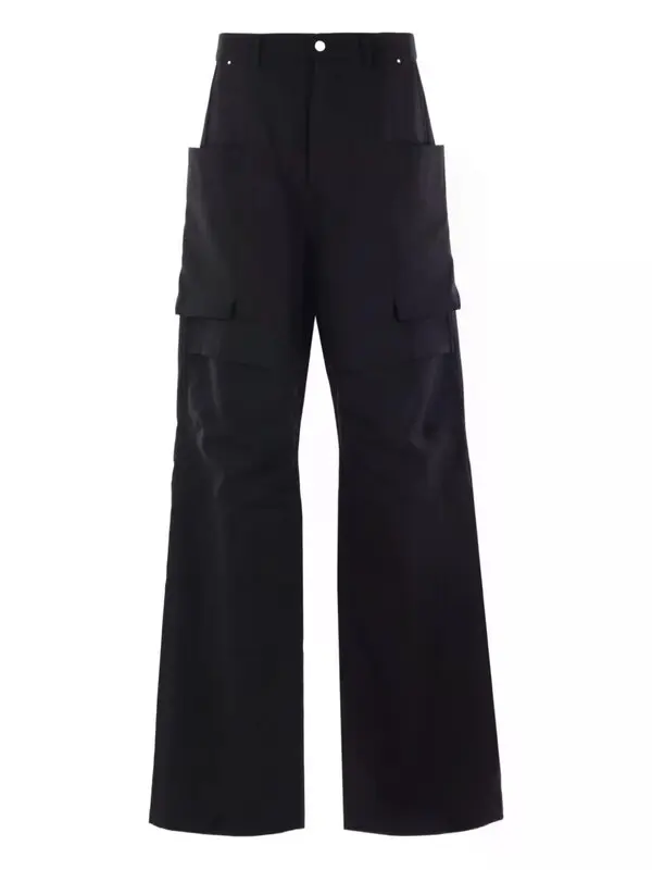 Rick Owens Stefan Multi-pocket Cargo Trousers - Blacks And Greys