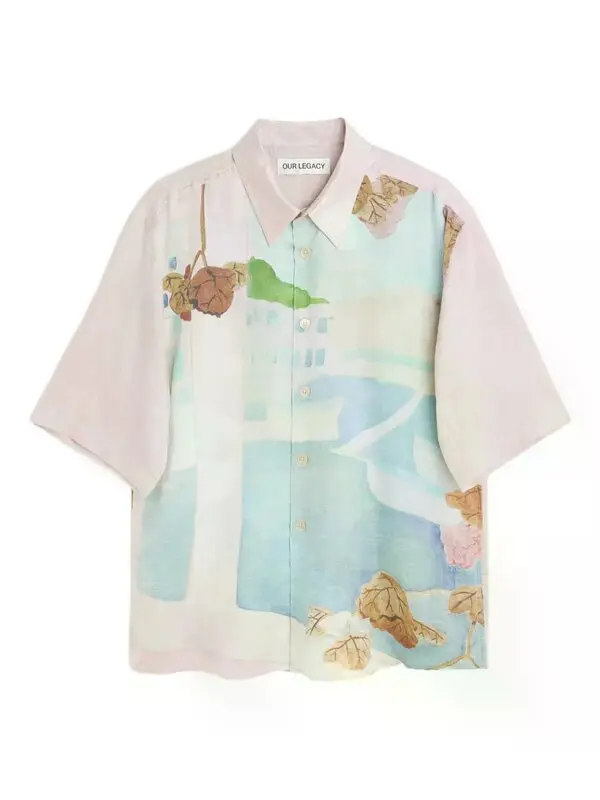 Our Legacy Beyond Graphic-print Short-sleeve Shirt - Pink