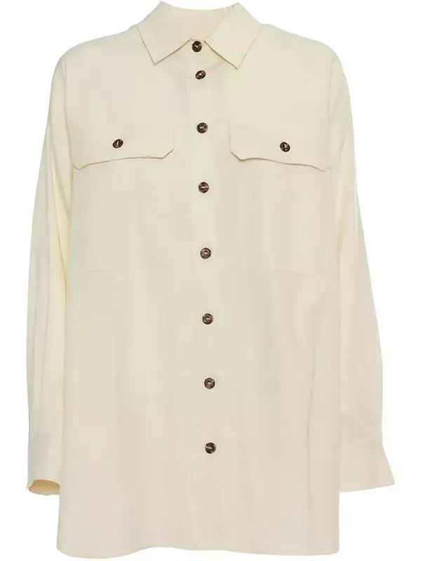 Max Mara Rolf Oversized Shirt - Neutrals