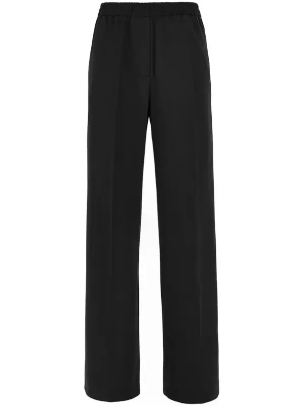 Max Mara Elasticated-waistband Trousers - Black