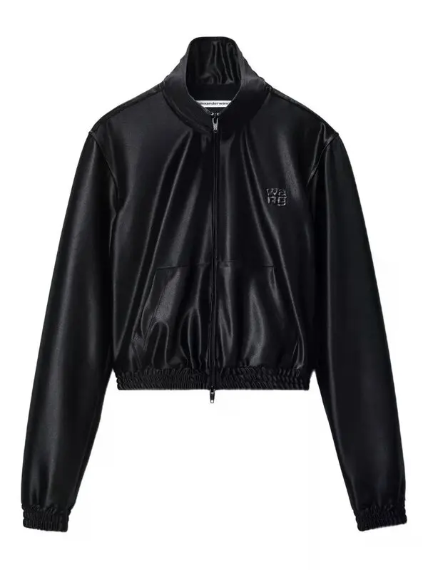 Alexander Wang Satin Track Jacket - Black