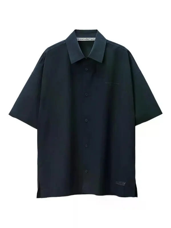 Alexander Wang Laser-cut Logo Button-up Shirt