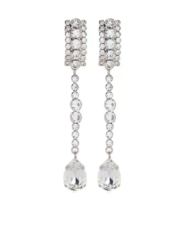 Alessandra Rich Crystal-embellished Drop Earrings