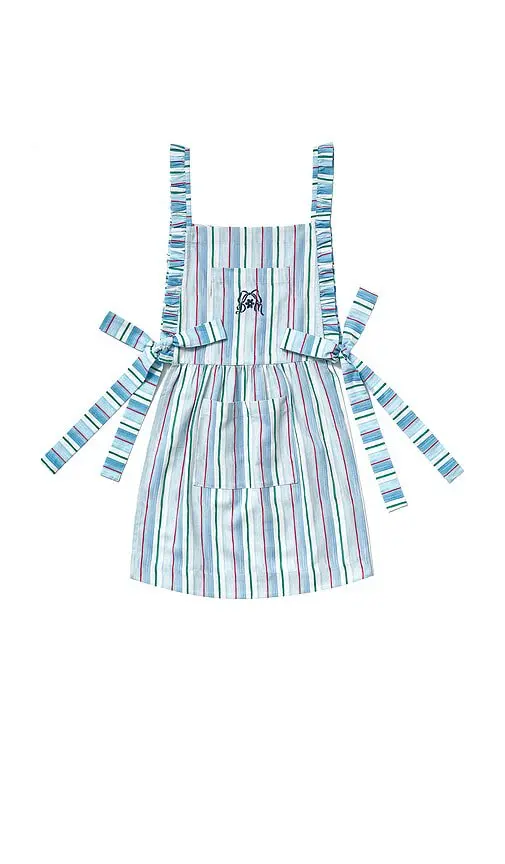 DAMSON MADDER Mandy Apron In Blue