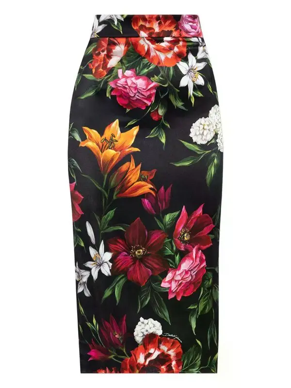 Dolce & Gabbana Floral-print Pencil Skirt - Multicolour