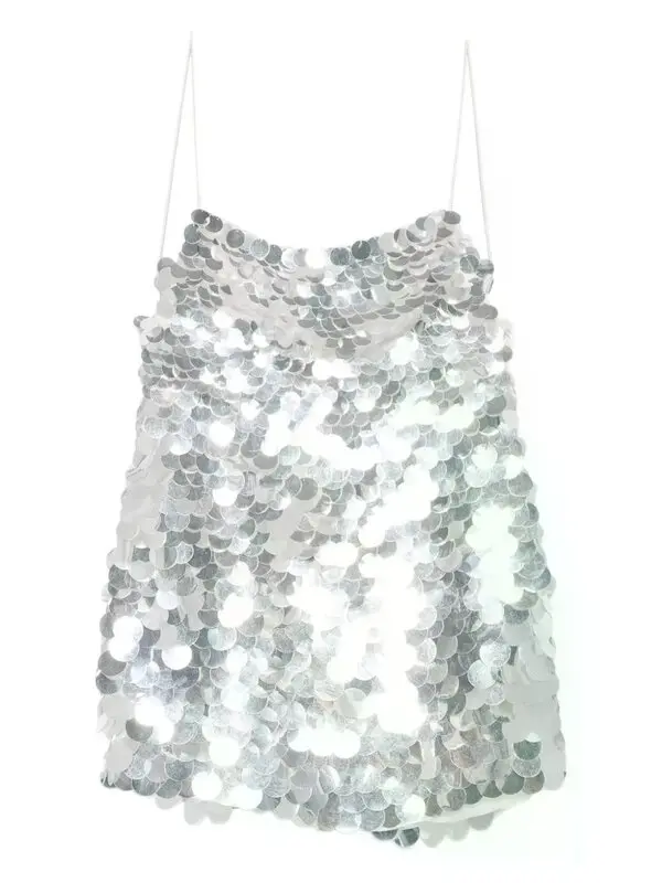 Retrofete Lainey Sequin-embellished Mini Dress - White