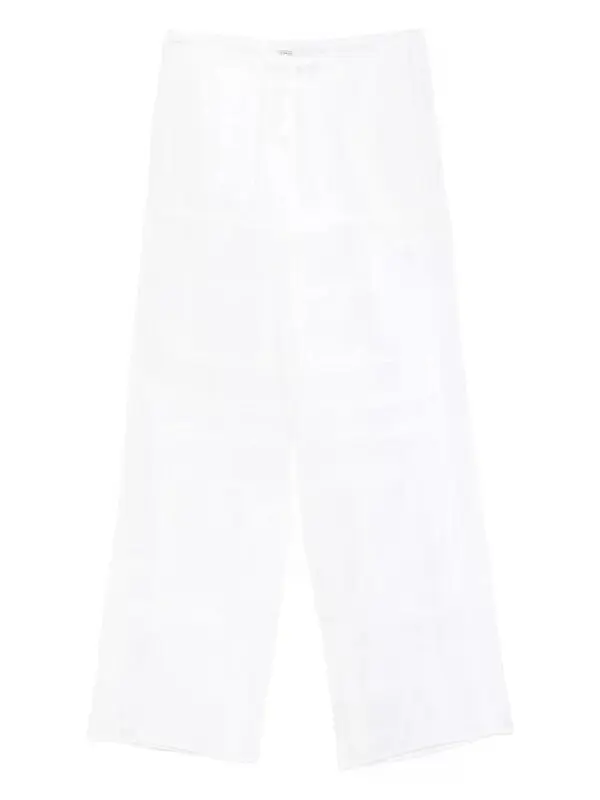 TOTÊME Monogram Crochet Trousers - White