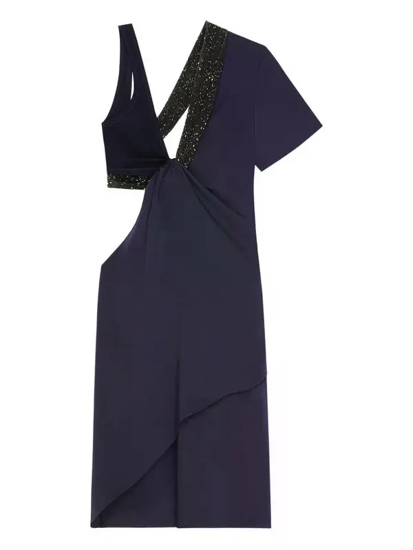 COURREGES Asymmetrical Twist Dress