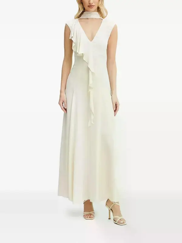 Karl Lagerfeld Ruffle-trim Maxi Dress