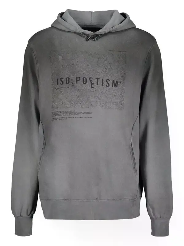 ISO.POETISM Graphic Hoodie With Drawstring Hood