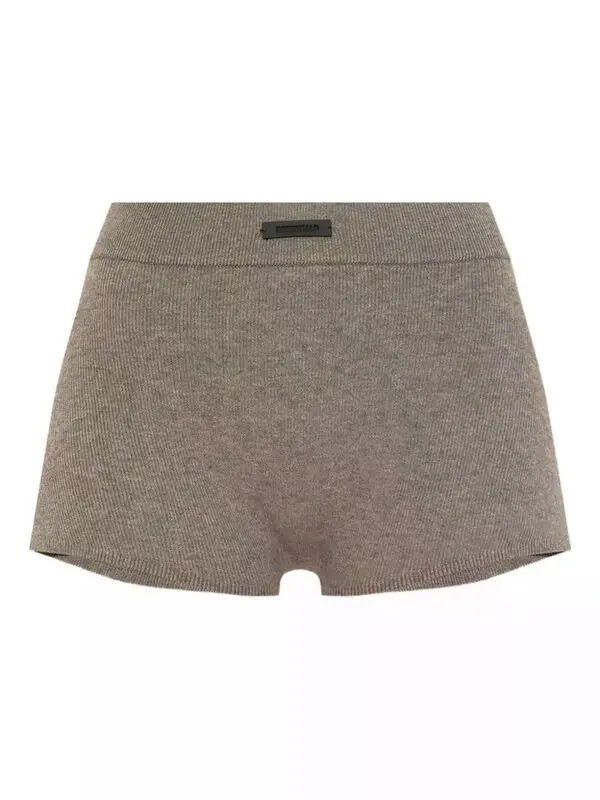 Fear Of God Ribbed-knit Shorts - Brown
