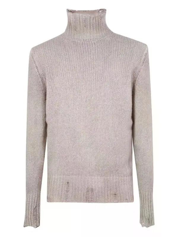Avant Toi Roll-neck Sweater - Neutrals
