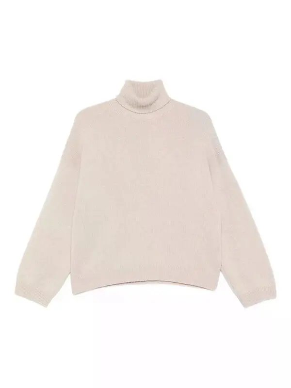Brunello Cucinelli Turtleneck Cashmere Sweater - Neutrals
