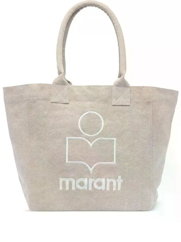 Isabel Marant Logo-embroidered Tote Bag - Neutrals