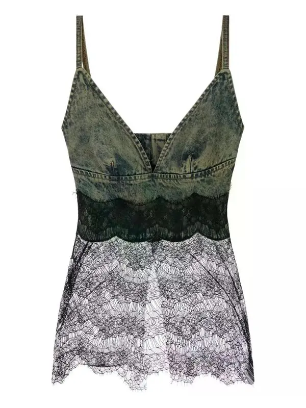 Giuseppe Di Morabito Denim Lace Top