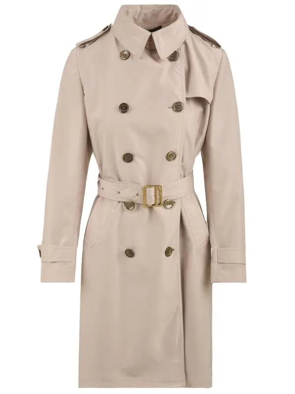MOORER Double Breasted Trench Coat