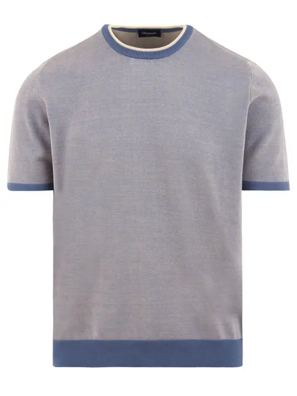 DRUMOHR Crew Neck Sweater - Blu Polvere/luna