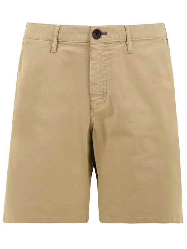 Paul Smith Organic Cotton Twill Shorts - Beige