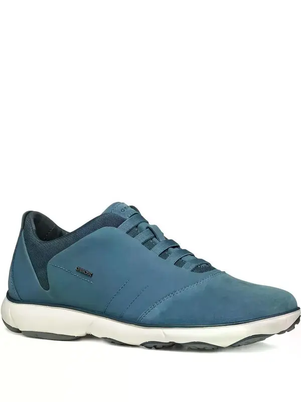 Geox Nebula Leather And Mesh Trainers