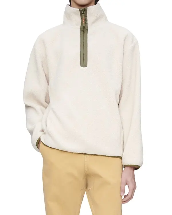 A.p.c. Willy Half Zip Pullover Sweater