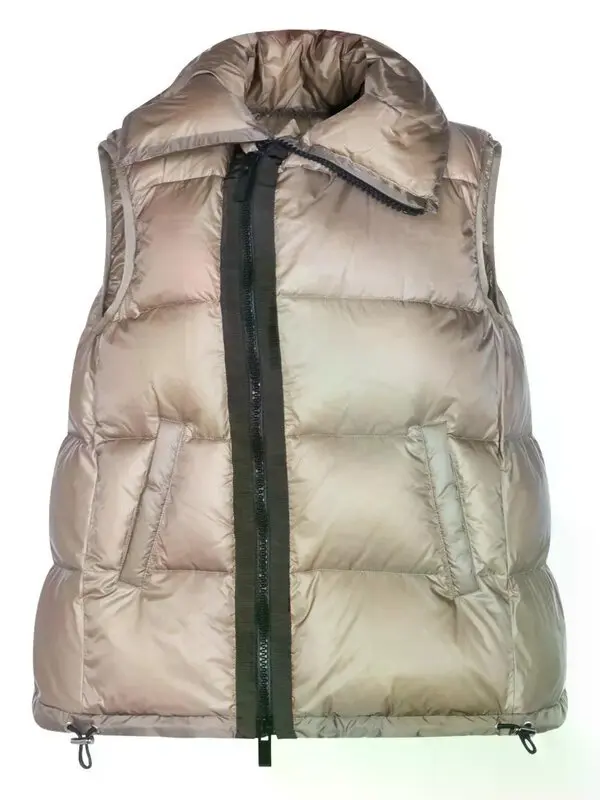 Sacai Quilted Zip-front Gilet - Neutrals