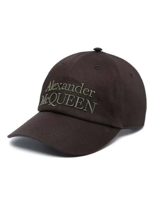 Alexander McQueen Cotton Baseball Cap - Black