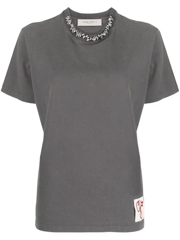 Golden Goose Regular-fit T-shirt With Crystal Embellishments