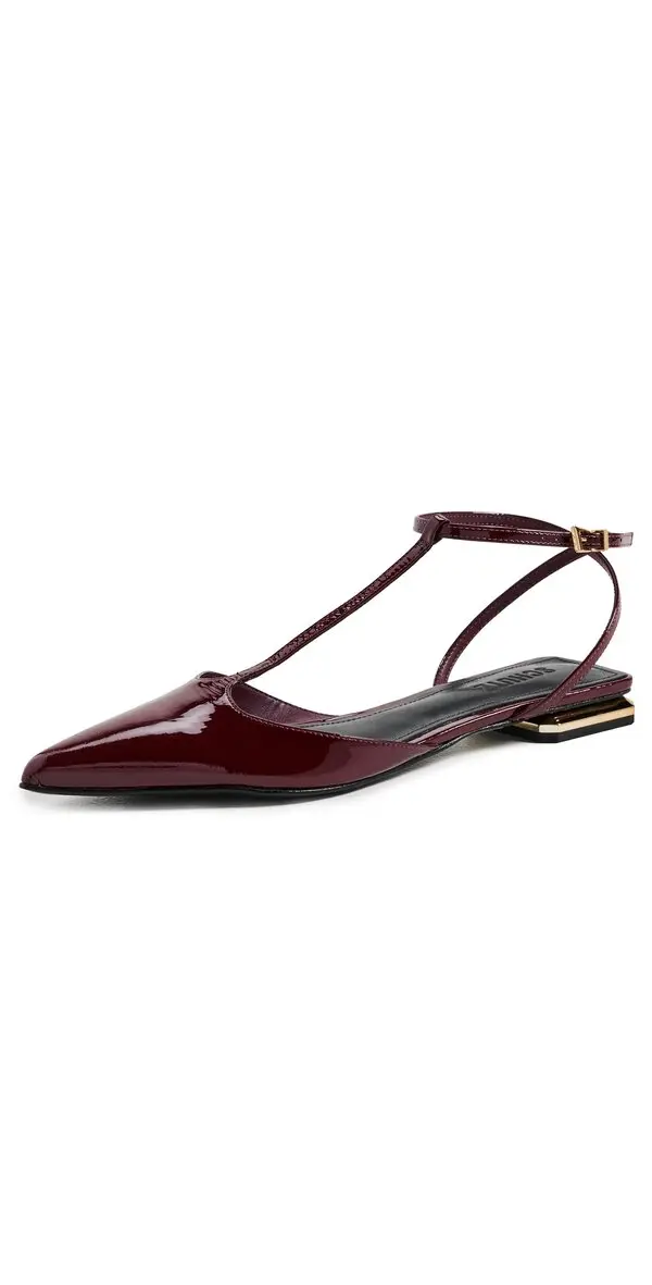 Schutz Allure T Flats - Vino