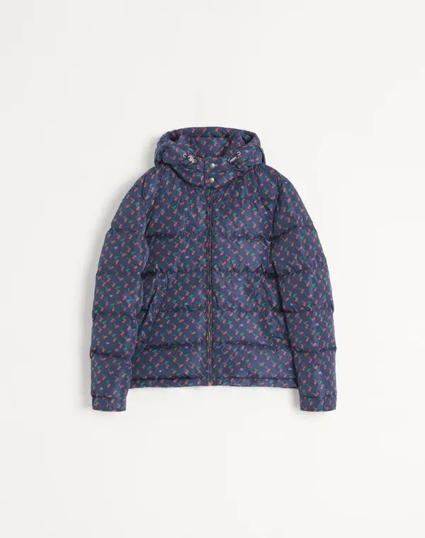Valentino Garavani Nylon Hooded Down Jacket