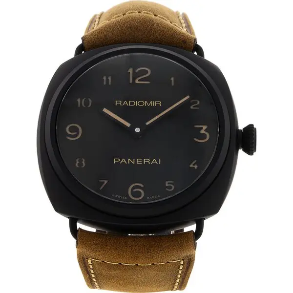 WATCHFINDER & CO. Radiomir Manual Leather Strap Watch